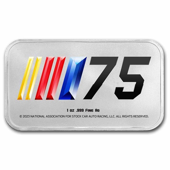 Buy 1 oz NASCAR Double Sided Colorized Bar in TEP | APMEX