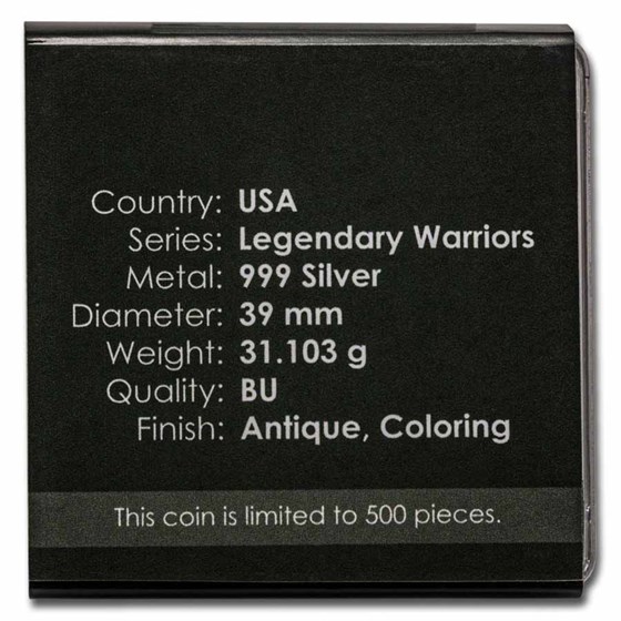 1 oz Silver Antique Round Legendary Warriors: Leonidas I