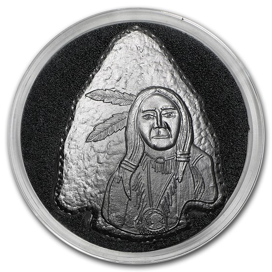 Buy 1 oz Silver Arrowhead - Indian Warrior | APMEX