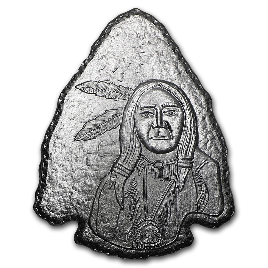 Buy 1 oz Silver Arrowhead - Indian Warrior | APMEX