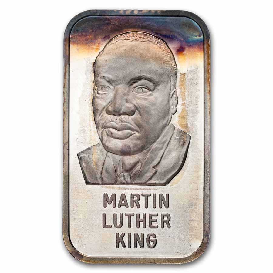 Buy 1 oz Silver Colonial Mint Martin Luther King Art Bar | APMEX