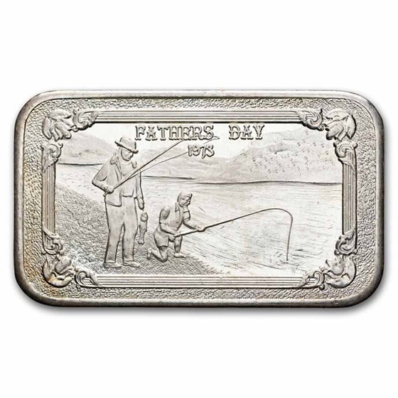 1 oz Silver Art Bar - Mother-Lode Mint (Father's Day)