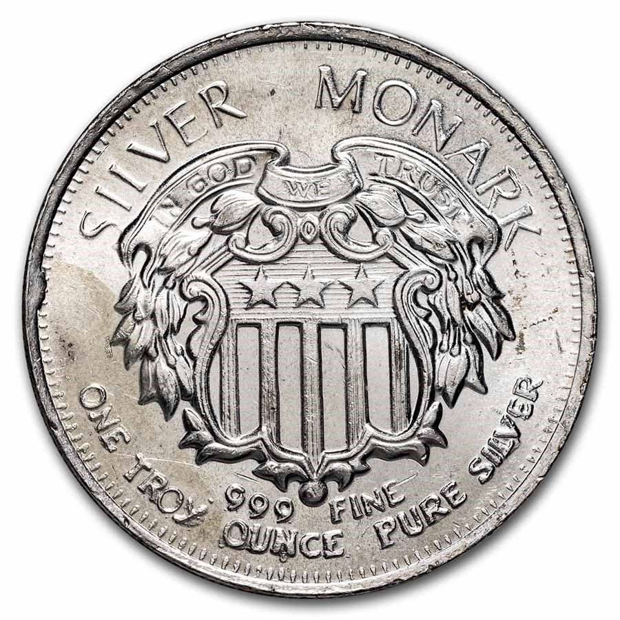 Buy 1 oz Silver Art Round - Silver Bullion Exchange (Monark Shield) | APMEX