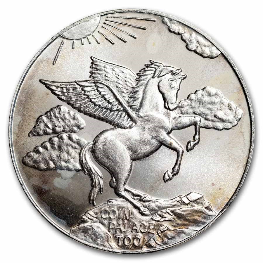 Buy 1 oz Silver Trade Unit Pegasus Art Round | APMEX