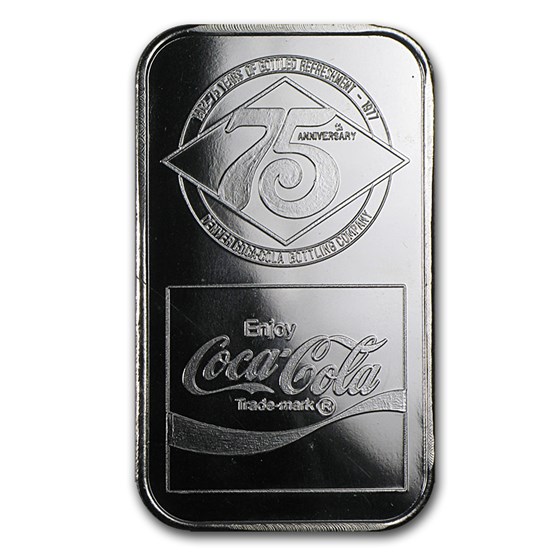 Buy 1 oz Silver Bar - Coca Cola (Denver, CO) | APMEX