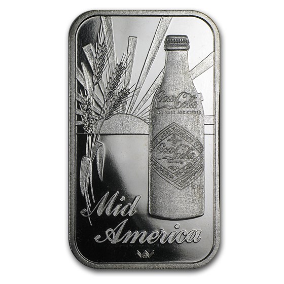 Buy 1 oz Silver Bar - Coca Cola (Kansas City, MO) | APMEX