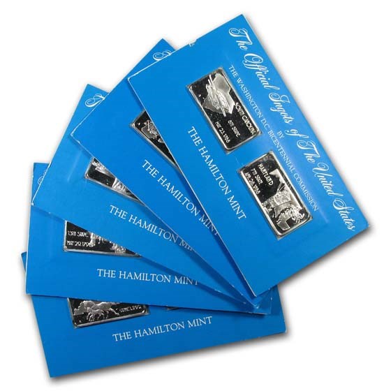 Buy 1 oz Silver Bar - Hamilton Mint 50-Piece Set of The United States ...