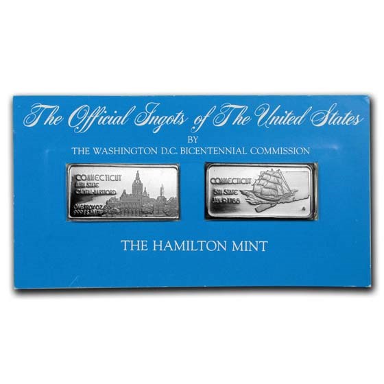 Buy 1 oz Silver Bar - Hamilton Mint 50-Piece Set of The United States ...