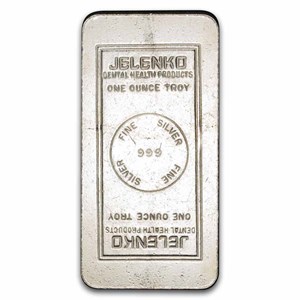 Buy 1 oz Silver Bar - Jelenko | APMEX