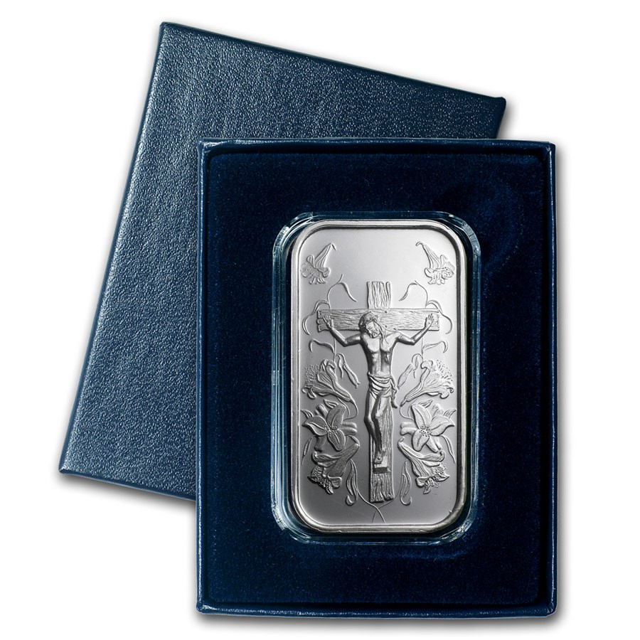 Buy 1 oz Silver Bar - Jesus (w/Gift Box & Capsule) | APMEX