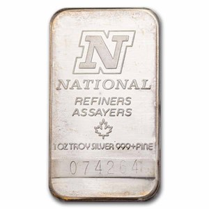 Buy 1 oz Silver Nat Refiners-Assayers (Canada) Bar | APMEX