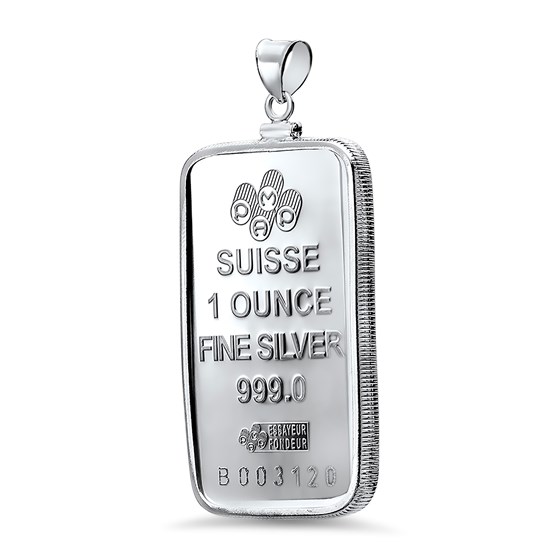 Buy 1 oz Silver Bar - PAMP Suisse Pendant (Fortuna) | APMEX