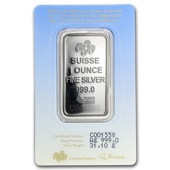 Buy 1 oz Silver Bar - PAMP Suisse Religious Series (Romanesque Cross ...