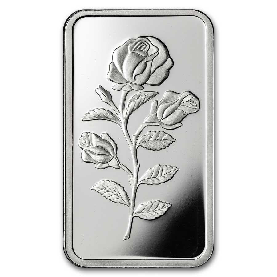 1 oz Silver Bar - PAMP Suisse (Rosa) (No Assay)