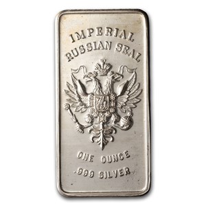 1 oz Silver Bar - Patrick Mint Imperial Russian Seal