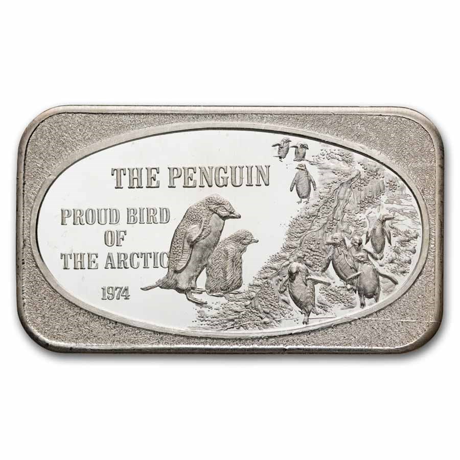 Buy 1 oz Silver Penguin (US Silver Corporation) Bar | APMEX