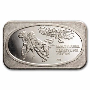 1 oz Silver Bar - Percy Pilcher (U.S. Silver Corporation)