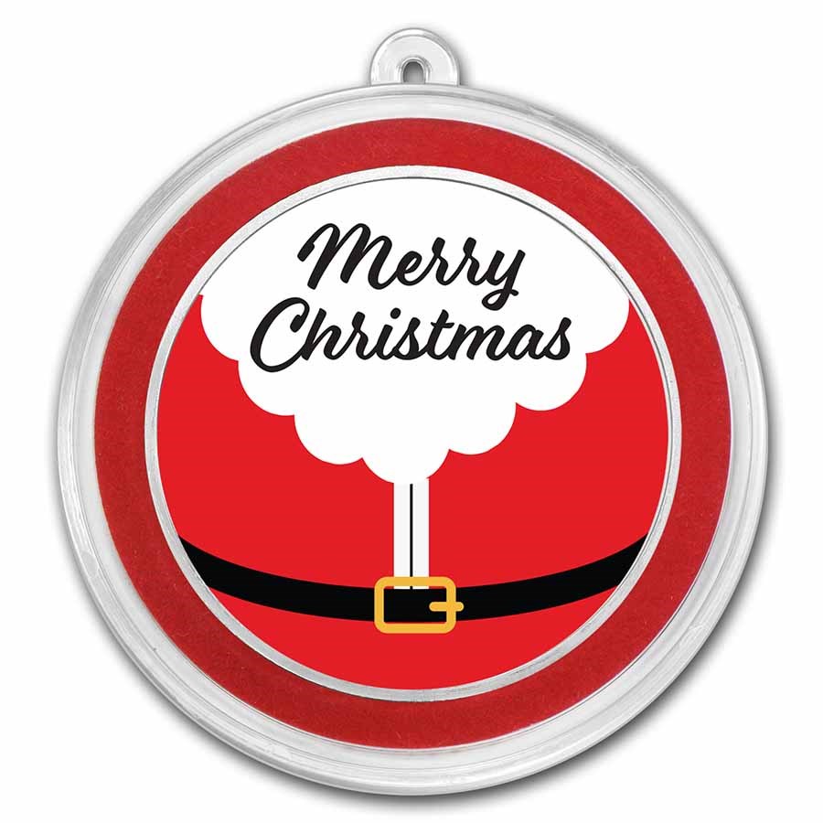 Buy 1 oz Silver Colorized Round - APMEX (Merry Christmas, Santa) | APMEX