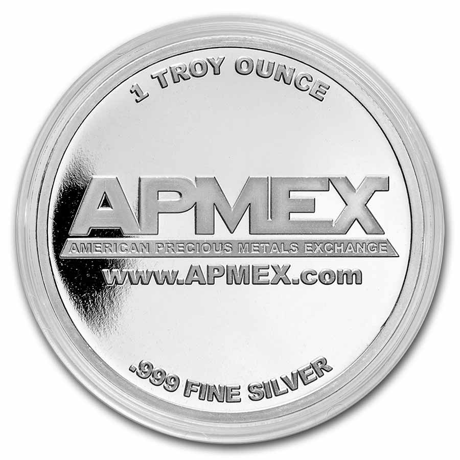 APMEX - 1 oz Silver Colorized Round - APMEX (United States Marine Corps)