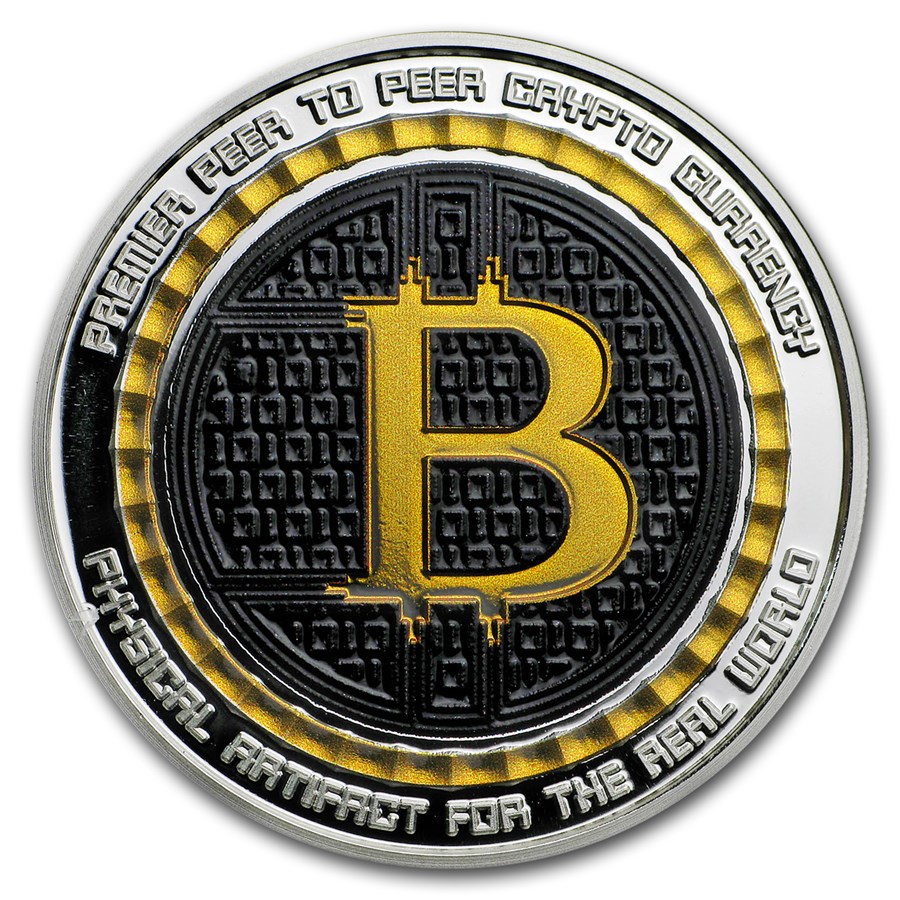 Buy 1 oz Silver Colorized Round - Bitcoin Value Conversion (No CoA) | APMEX