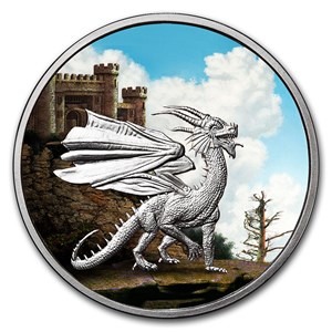 Buy 1 oz Silver Colorized Round - Celtic Lore (Welsh Red Dragon) | APMEX