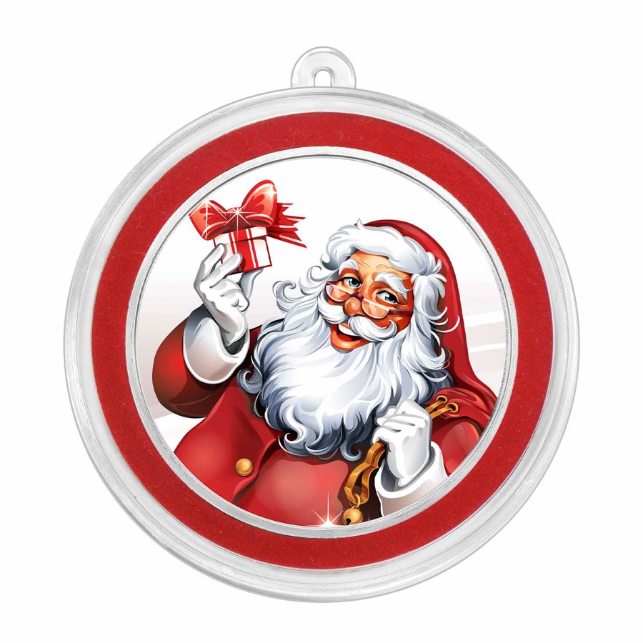 Buy 1 oz Silver Colorized Round - APMEX (Cheery Santa Claus) | APMEX
