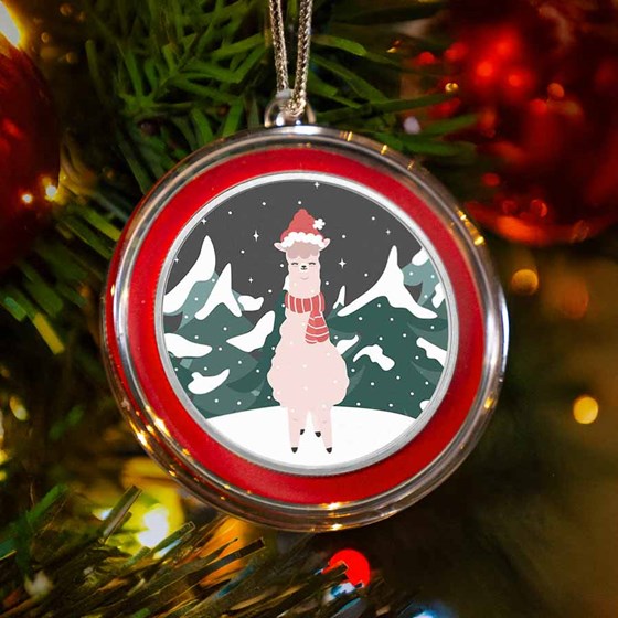 Buy 1 oz Silver Colorized Round - APMEX (Christmas Llama) | APMEX