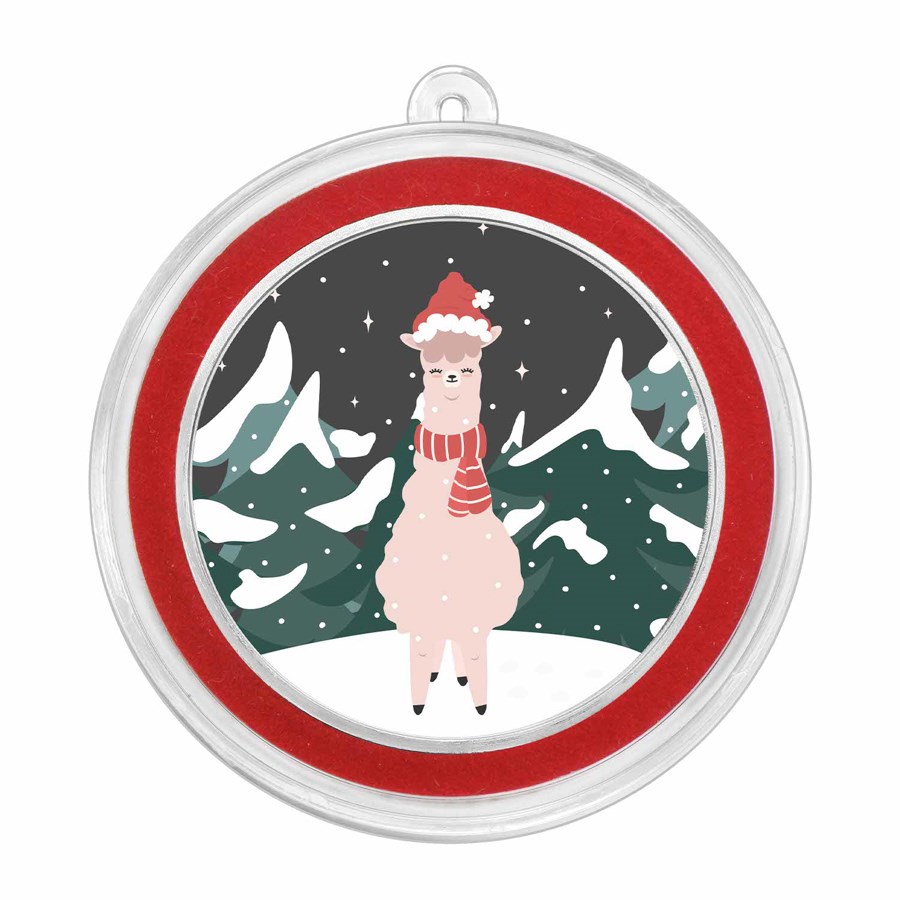 Buy 1 oz Silver Colorized Round - APMEX (Christmas Llama) | APMEX
