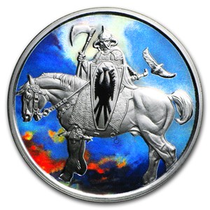 Buy 1 oz Silver Colorized Round - Frank Frazetta (Death Dealer) | APMEX