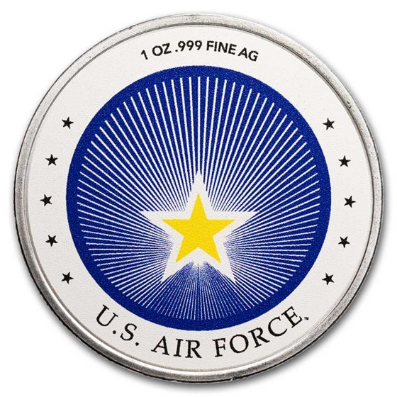 Buy 1 oz Silver U.S. Air Force Colorized Round (TEP) | APMEX