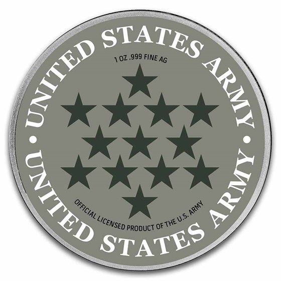 Buy 1 oz Silver Colorized Round - U.S. Army Logo ACU (In TEP) | APMEX