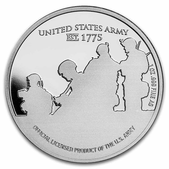 Buy 1 oz Silver Colorized Round - U.S. Army Logo (In TEP) | APMEX