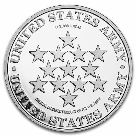 Buy 1 oz Silver Colorized Round - U.S. Army Seal (In TEP) | APMEX