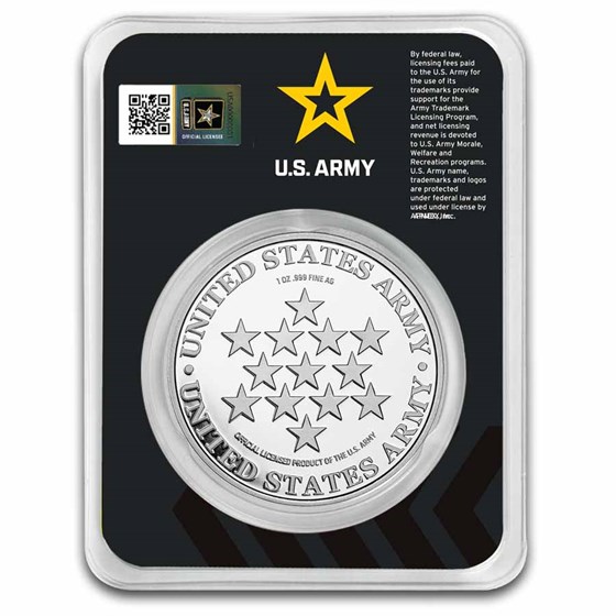 Buy 1 oz Silver Colorized Round - U.S. Army Seal (In TEP) | APMEX