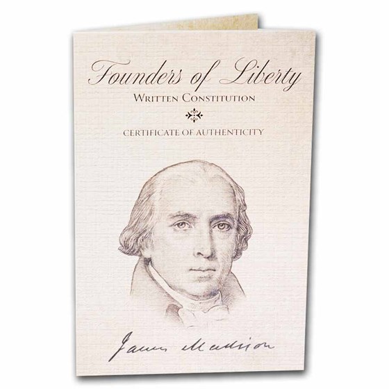 Buy 1 oz Silver - Founders: James Madison | Constitution (Signed) | APMEX