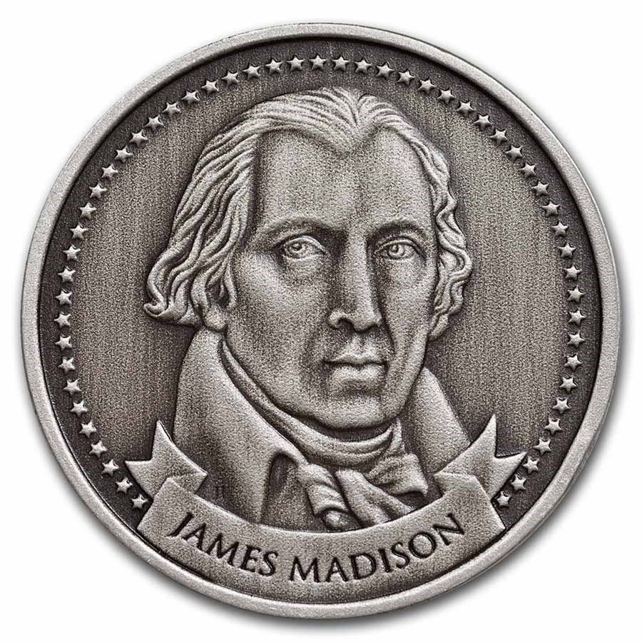 Buy 1 oz Silver - Founders: Madison | Written Constitution (Antique ...