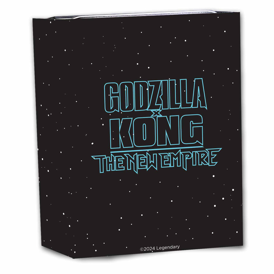 APMEX - 1 oz Silver - Godzilla x Kong - Godzilla Shaped