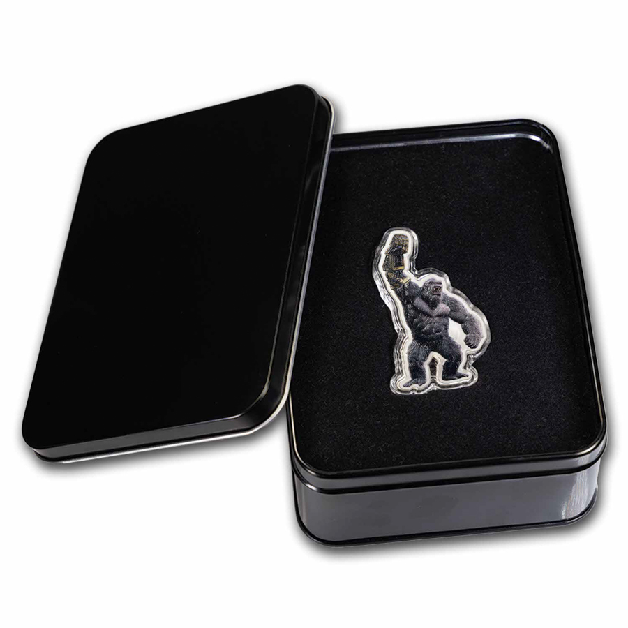 APMEX - 1 oz Silver - Godzilla x Kong - Kong Shaped