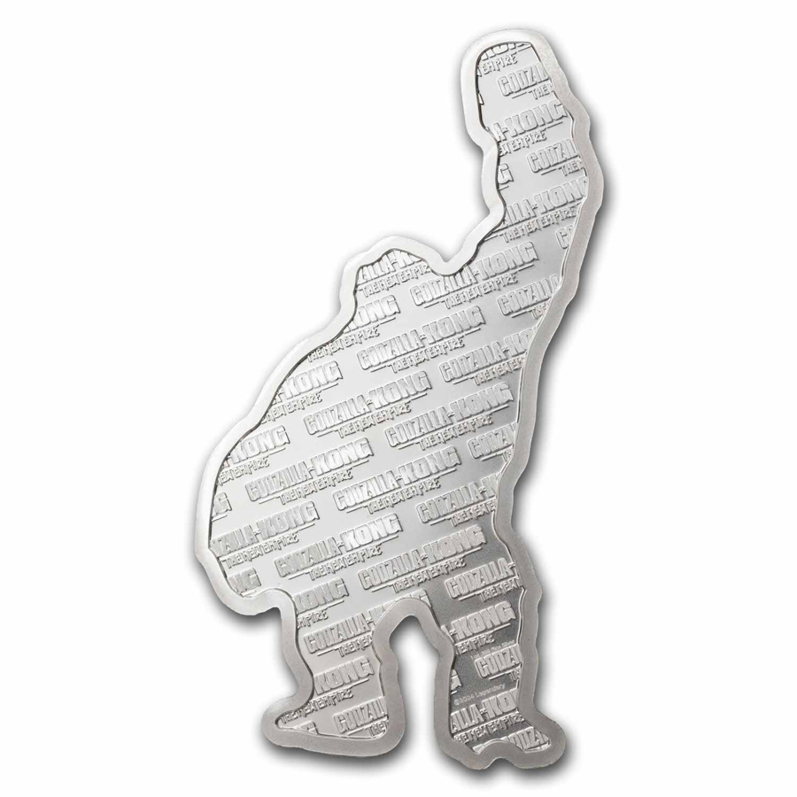 APMEX - 1 oz Silver - Godzilla x Kong - Kong Shaped