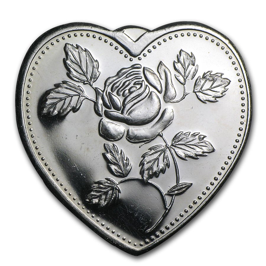 Buy 1 oz Silver Heart - Especially for You (Rose) | APMEX