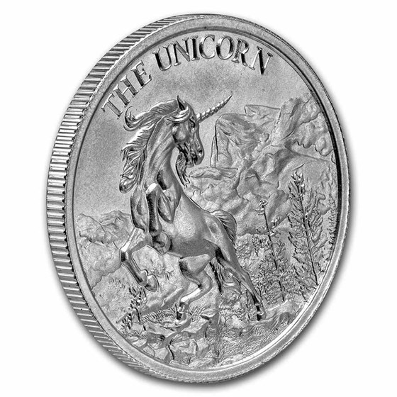 Buy 1 oz Silver High Relief Round - The Unicorn | APMEX