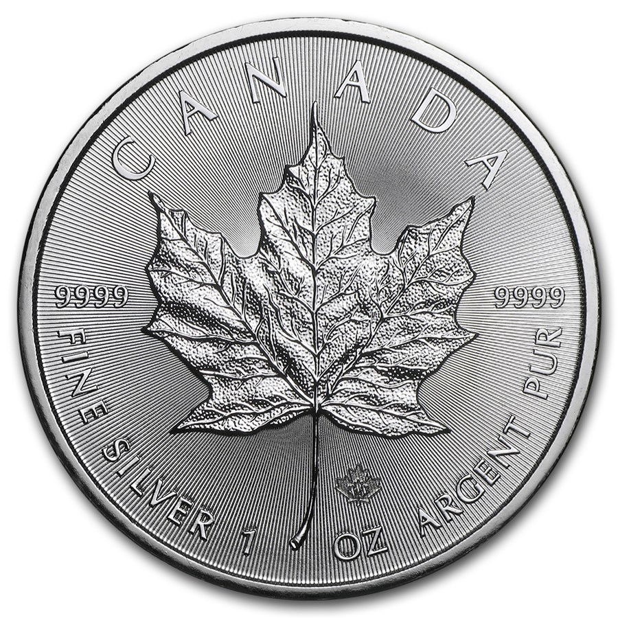 Buy Tube of 25 1 oz Silver Maple Leaf BU (Random) | APMEX