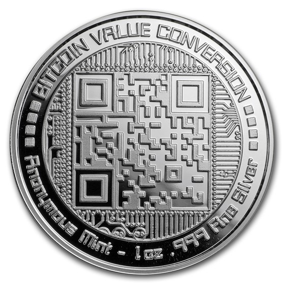 Buy 1 oz Silver Proof Round - Bitcoin Value Conversion | QR Code | APMEX