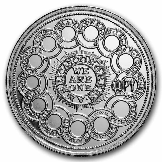 1 oz Silver Round - 1776 Continental Currency Dollar Coin