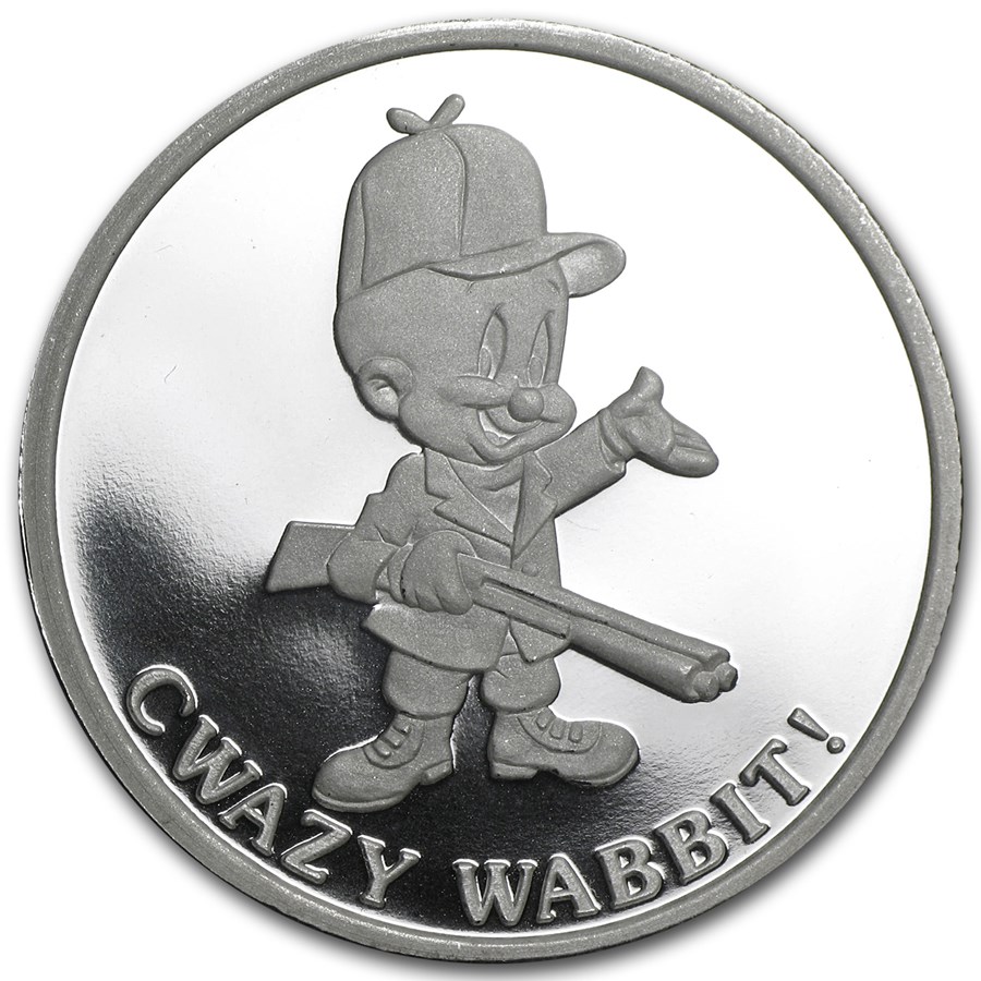 Buy 1 oz Silver 1990 Elmer Fudd 50th Birthday Round | APMEX