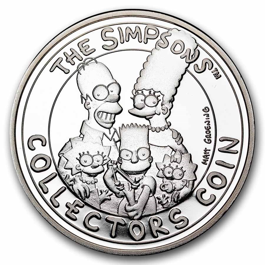 1 oz Silver Round - 1995 The Simpson Collector Coin