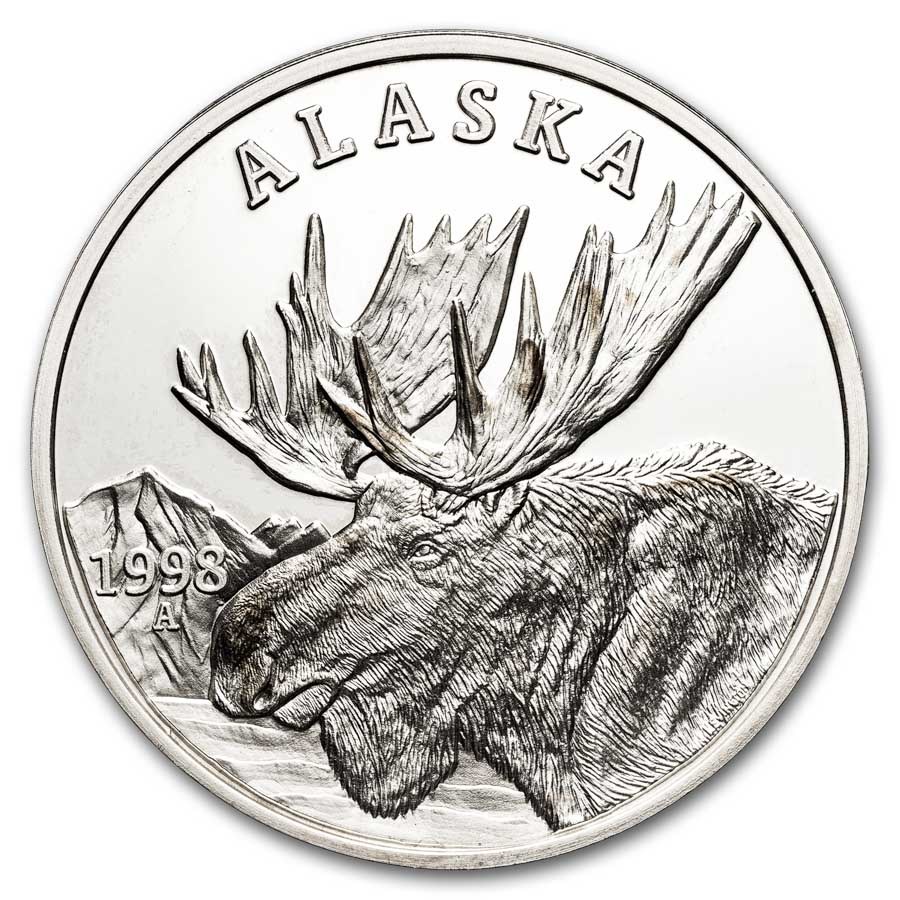 1 oz Silver Round - 1998-A Alaska Mint (Vintage)