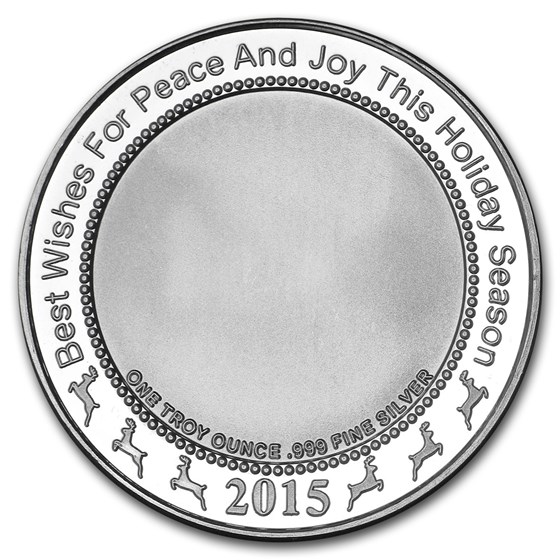 Buy 1 oz Silver Round - 2015 Christmas Dreamin' (Enameled) | APMEX