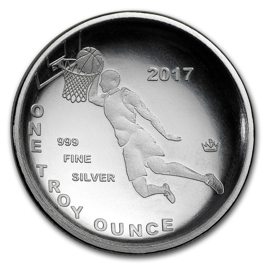 Buy 1 oz Silver Round - 2017 Domed Basketball | APMEX