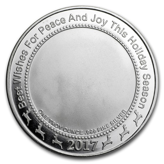Buy 1 oz Silver Round - 2017 Merry Christmas (Enameled) | APMEX